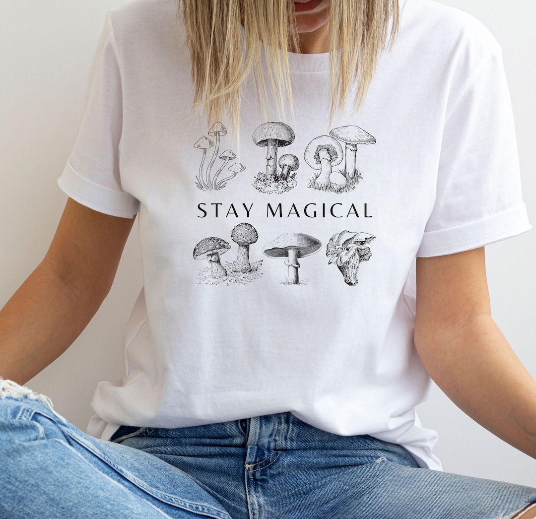 Camisa de hongo vintage, camiseta Stay Magical, sudadera de hongo ...