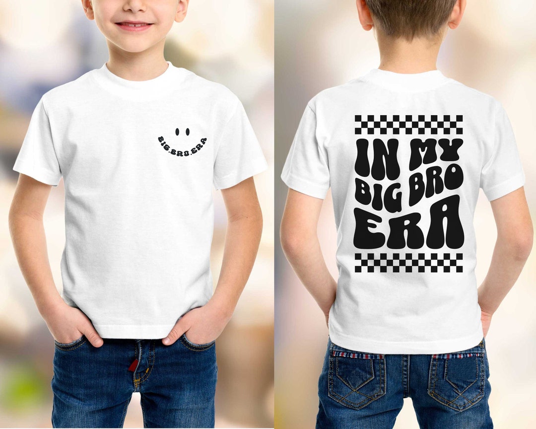 In My Big Bro Era Shirts,custom Big Brother Club Shirt,little Brother ...