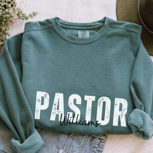 Custom Pastor Name Sweatshirt,personalized Pastor Shirt,trendy Pastor ...
