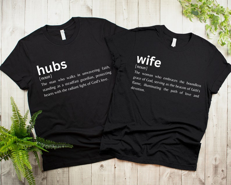 Husband and Wife Christian Faith Definition Shirts,personalized ...