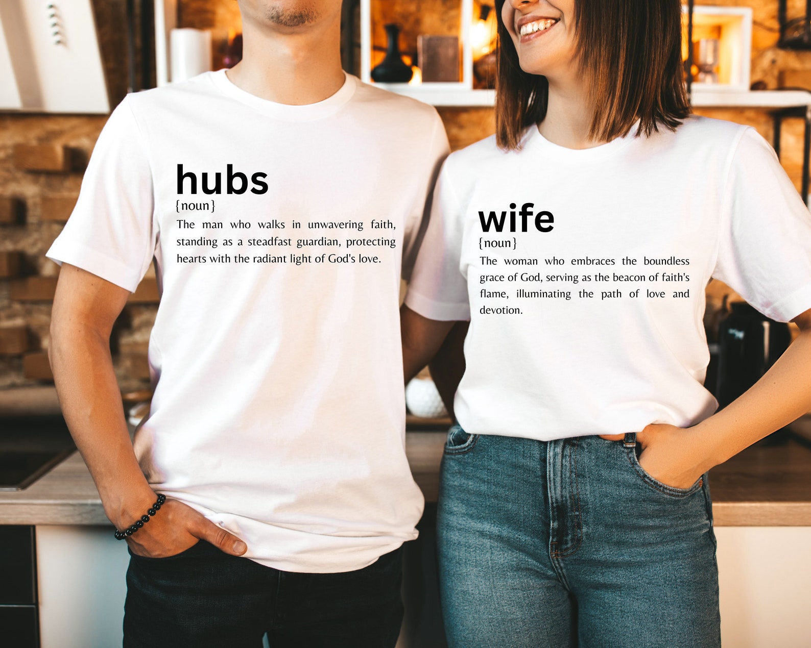 Husband and Wife Christian Faith Definition Shirts,personalized ...