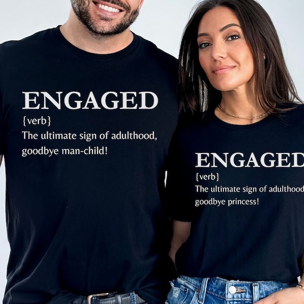 Just Engaged Shirts - Etsy