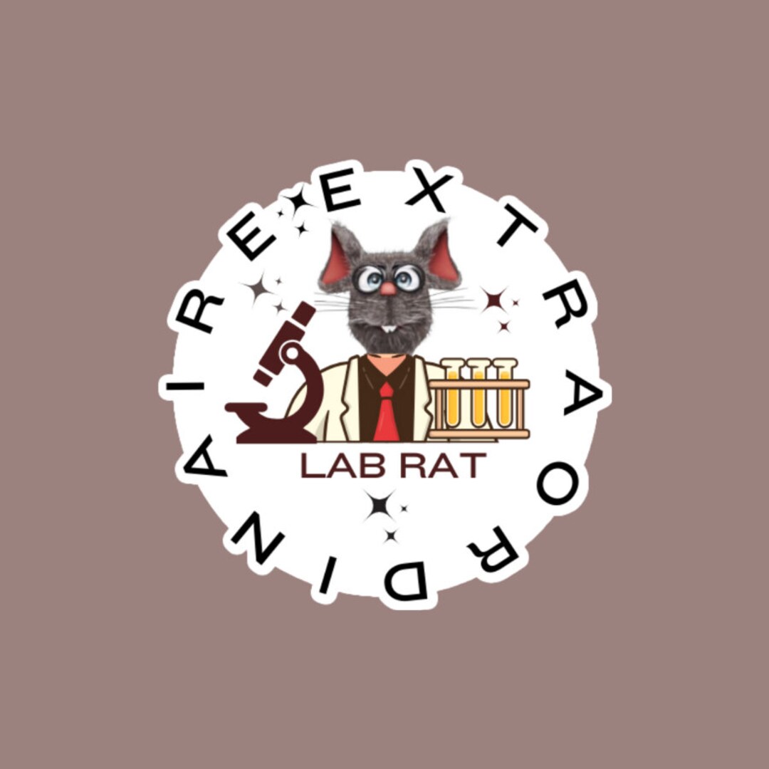 Lab Rat Extraordinaire for Phd Student, Phd Graduation Sticker Gift ...