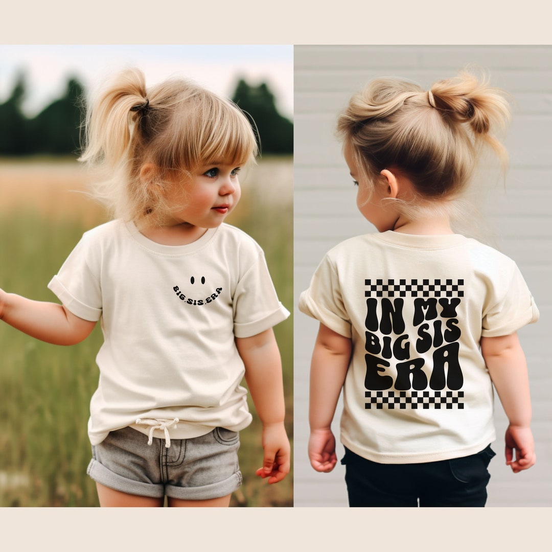 In My Big Sis Era Shirts,custom Big Sister Club Shirt,retro Little Sister Lil Sis T-shirt,funny ...