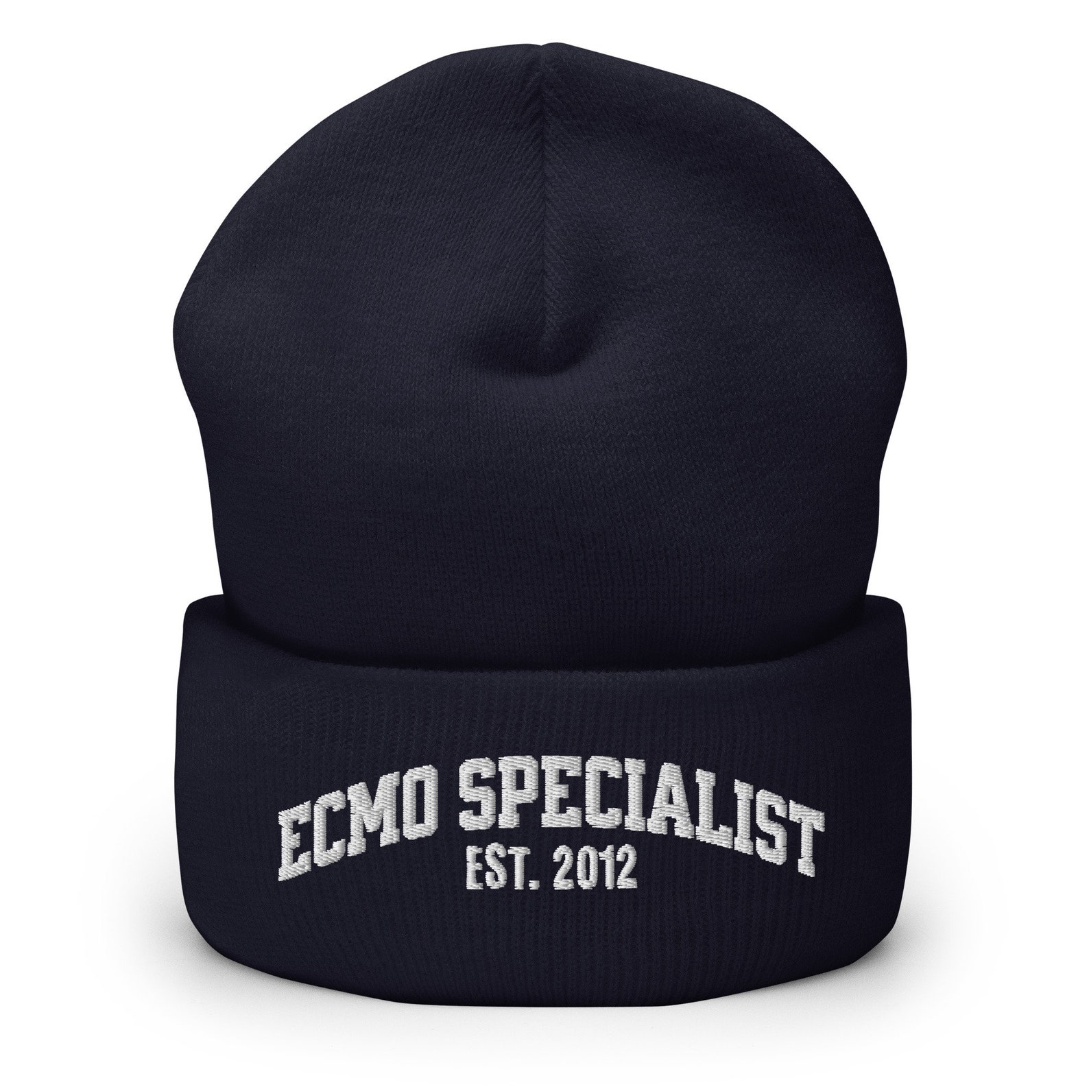 Custom Ecmo Specialist Cuffed Beanie,embroidered Ecmo Nurses Winter ...