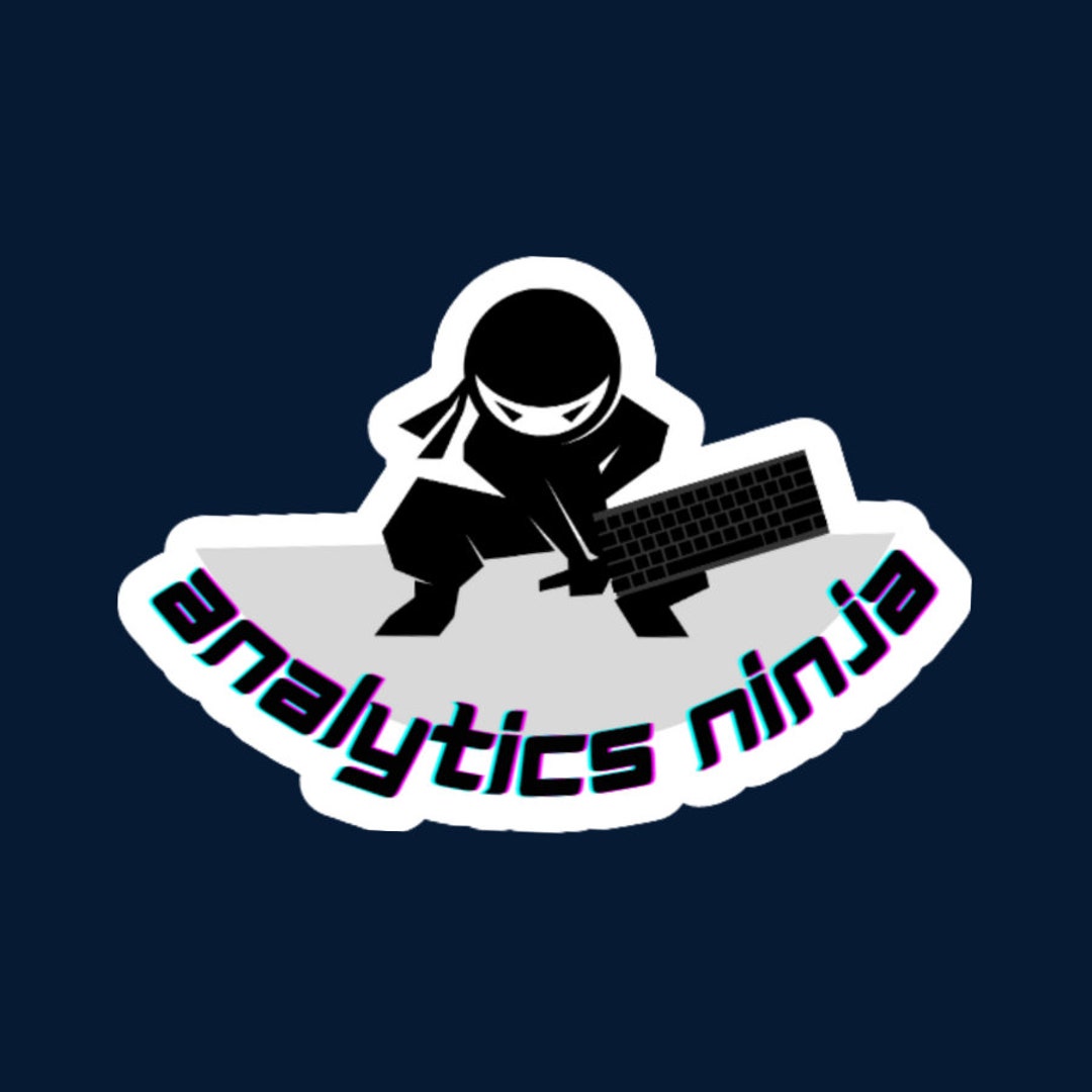 Analytics Ninja Sticker Unleash Your Data Skills, Become a Master of Insights Enhance Your Data ...