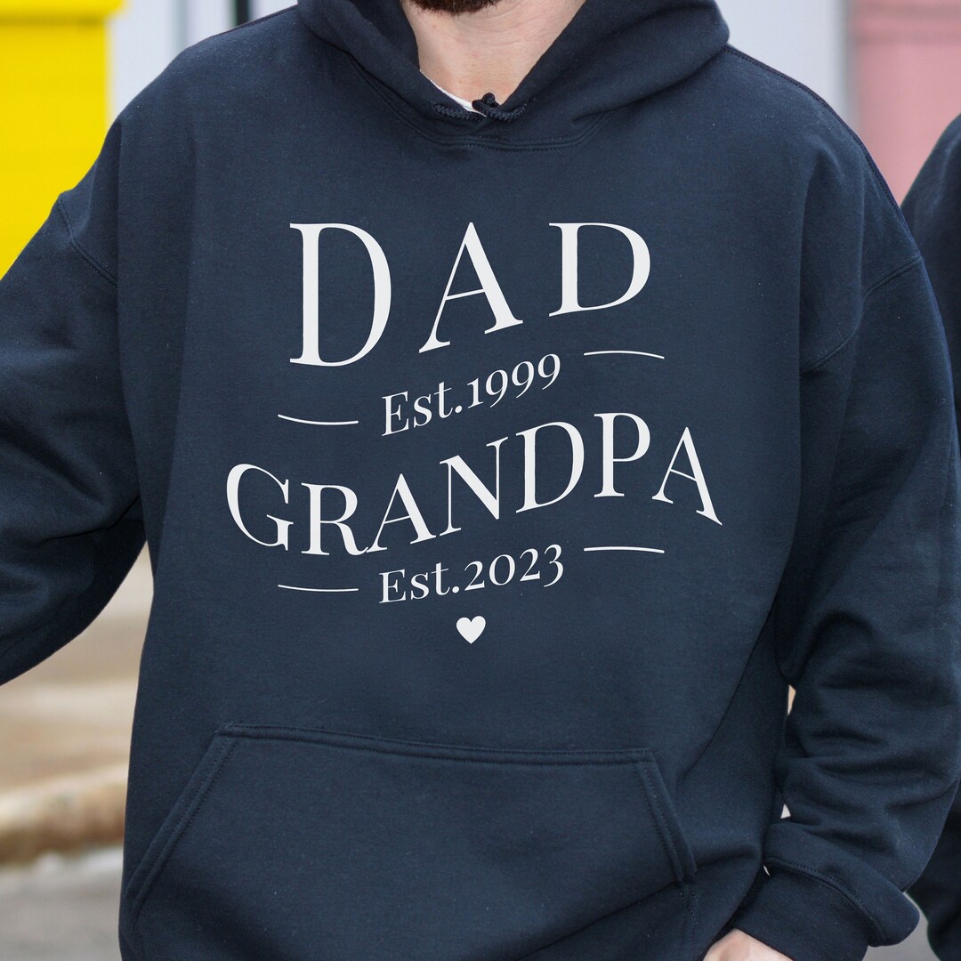 Custom Grandpa Est Sweatshirt,personalized Dad Est Sweater,custom ...