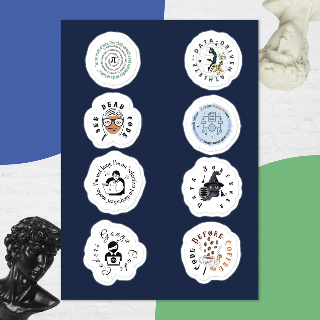 Sticker Sheet Data Scientist Sticker Sheet Data Science Sticker Pack ...