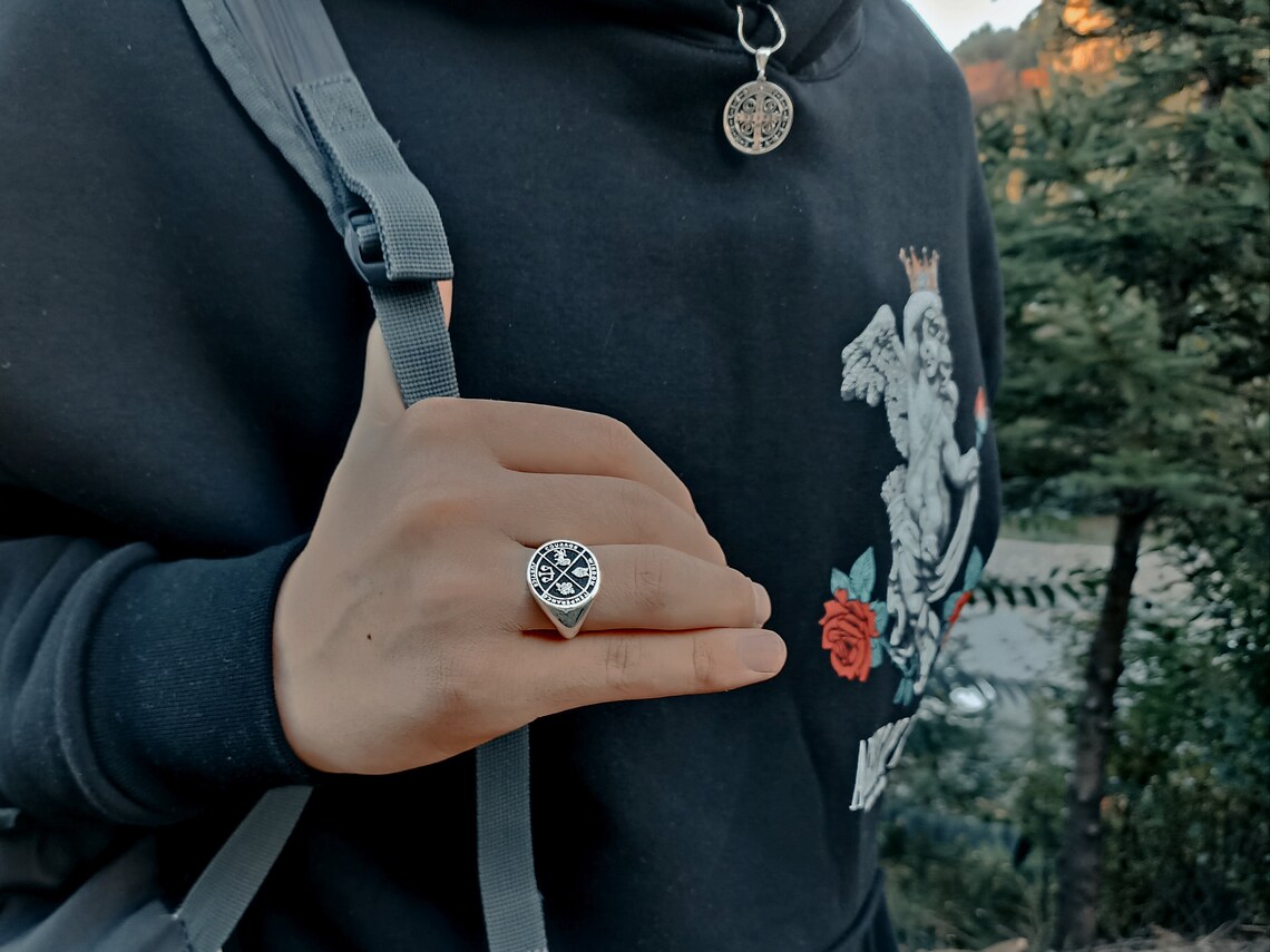 Stoic Ringsjustice Wisdom Temperance Courage Ringfamily - Etsy