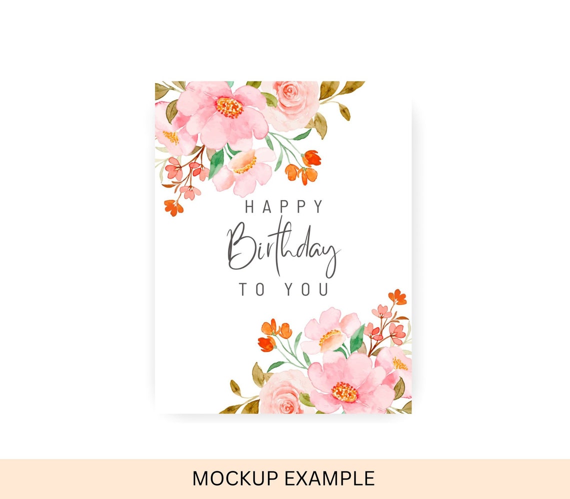 A2 Card Mockup: Easy Canva Template - Etsy