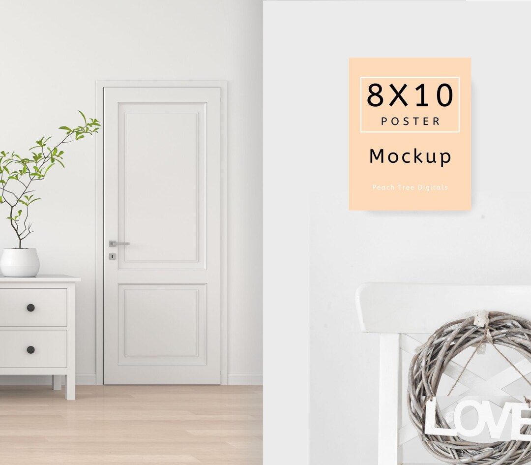 8x10 Poster Mockup | Canva Mockup Template | Easy Poster Mockup | Canva ...