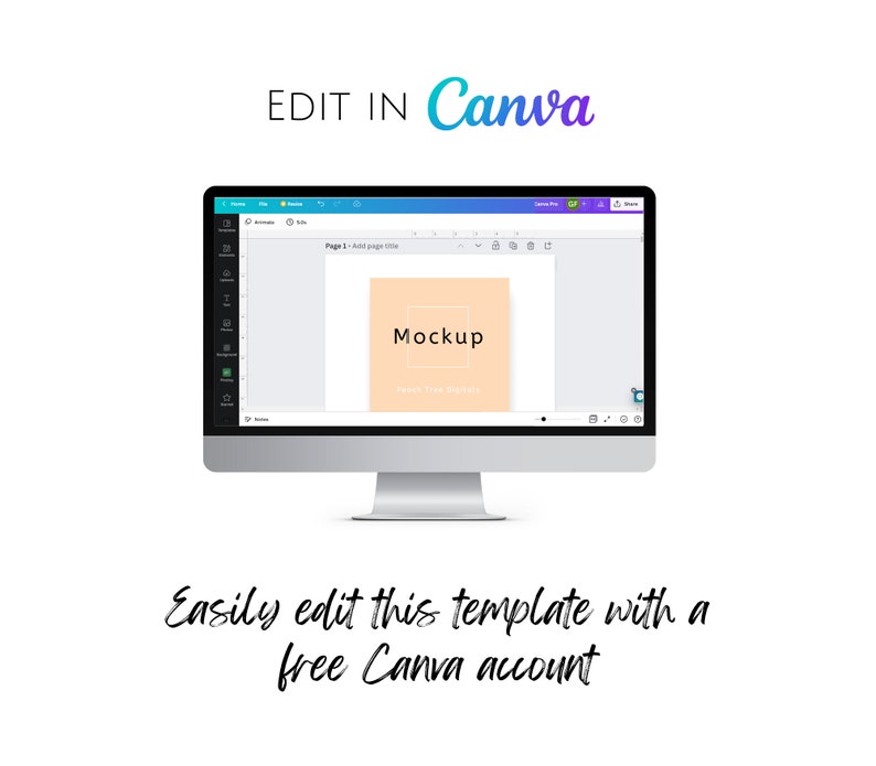 4X6 Card Mockup | Canva Mockup Template | Easy Card Mockup | Canva ...