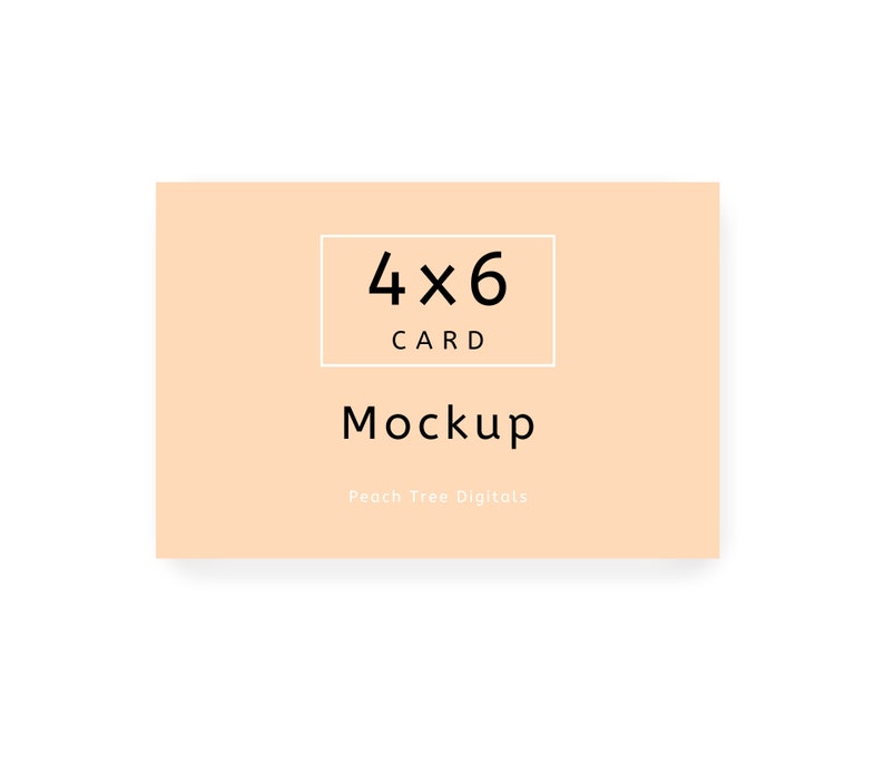 4X6 Card Mockup | Canva Mockup Template | Easy Card Mockup | Canva ...