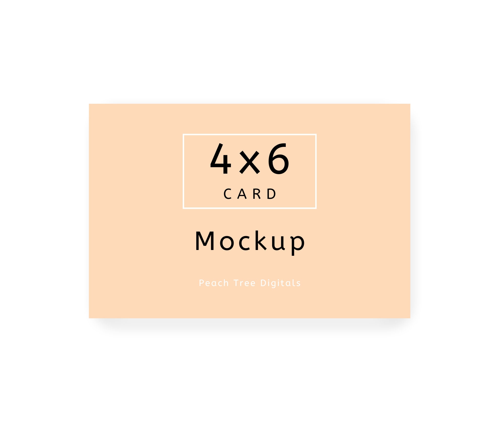 4X6 Card Mockup | Canva Mockup Template | Easy Card Mockup | Canva ...