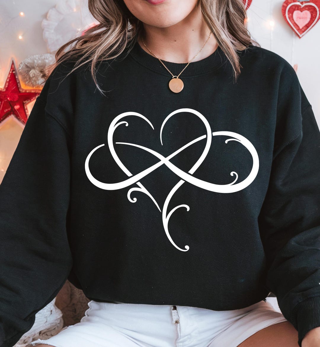 Infinity Symbol T-shirt, Love Design Tee, Romantic Forever Love Shirt ...