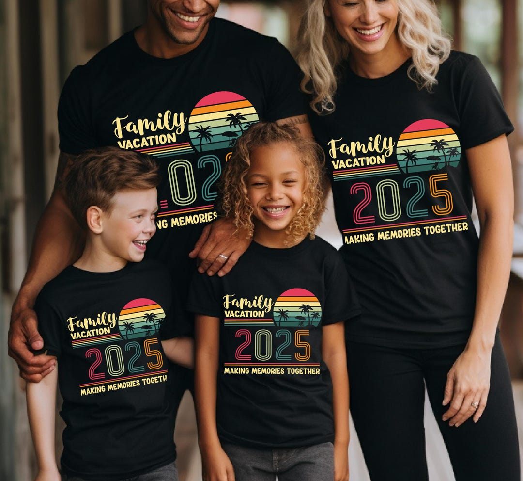 Custom Family Vacation Shirts 2025, Matching Vacation T-shirts ...