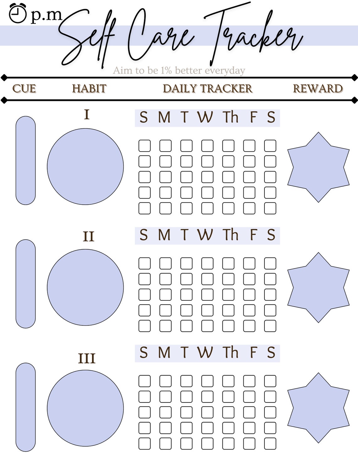 Daily Habit Tracker Habit Builder Habit Tracking Printable Morning ...