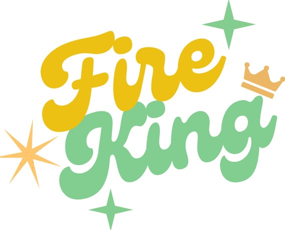 Fire King SVG and PNG Design Ready to Print PNG Fire King - Etsy