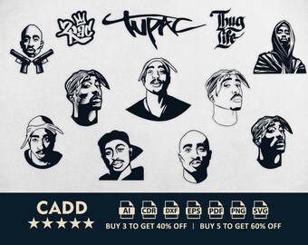 Tupac Thug Life Png - Etsy
