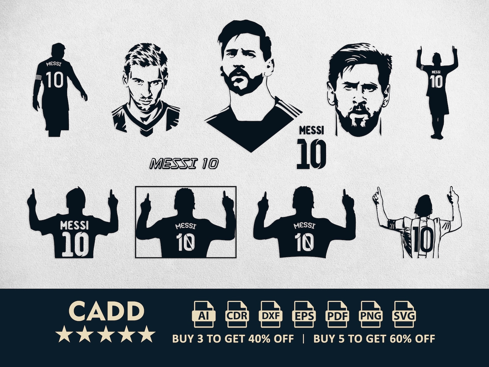 Lionel Messi Svg Bundle Soccer Sports Svg Barcelona Svg - Etsy