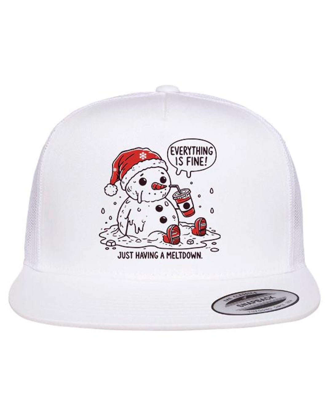 I'm Having A Meltdown Hat, Snowman Hat, Winter Season Cap, Winter Hat ...