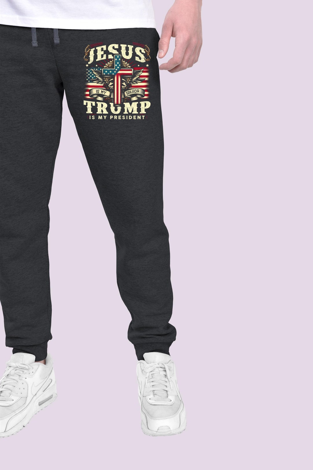 Jesus is My Savior Trump 2024 Sweatpants, Trump Supporter Gift ...