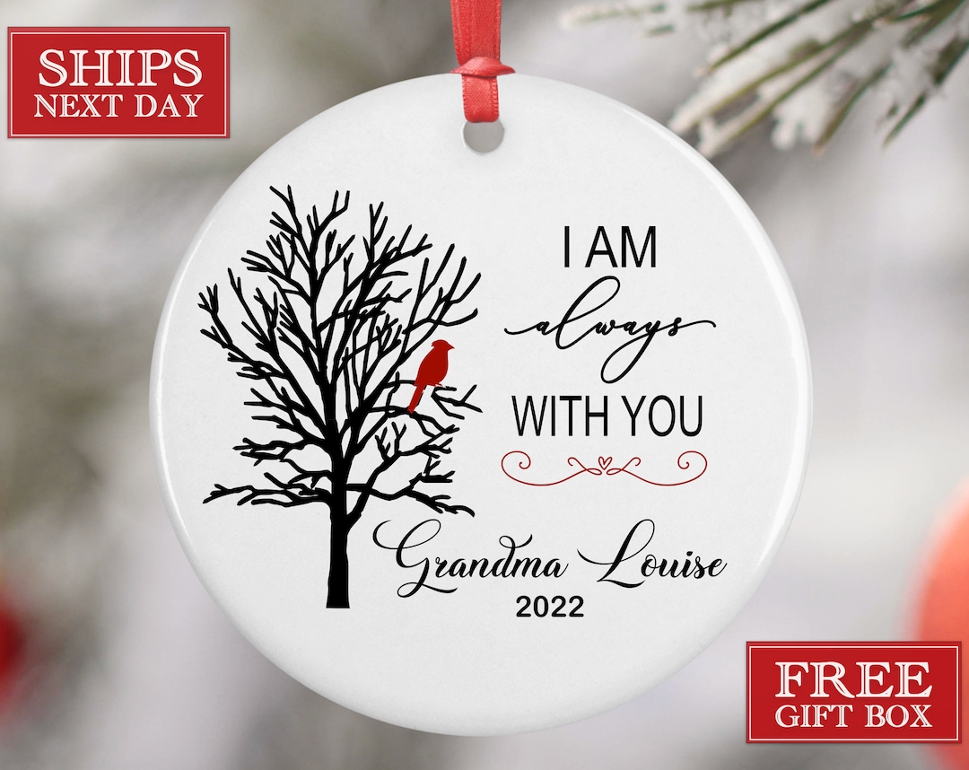 Memorial Ornament - I Am Always With You Red Cardinal Keepsake Ornament ...