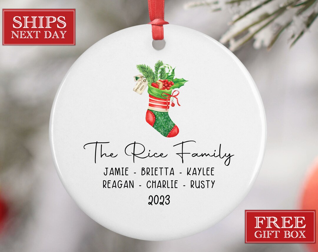 Our First Christmas as a Family Personalized Ornament - First Family ...