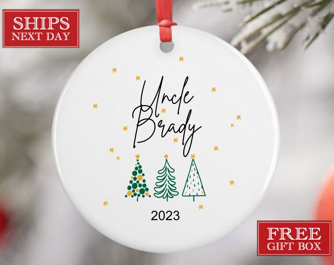 Uncle Christmas Ornament - Uncle First Christmas - Personalized Name ...