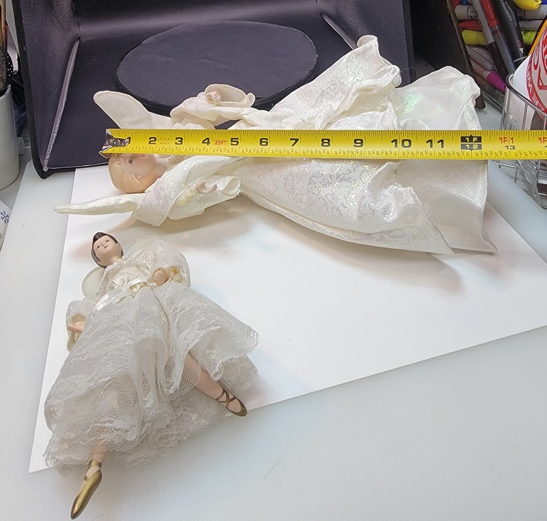 Porcelain, Angel & Ballerina, Christmas Tree Ornaments, Great Condition ...