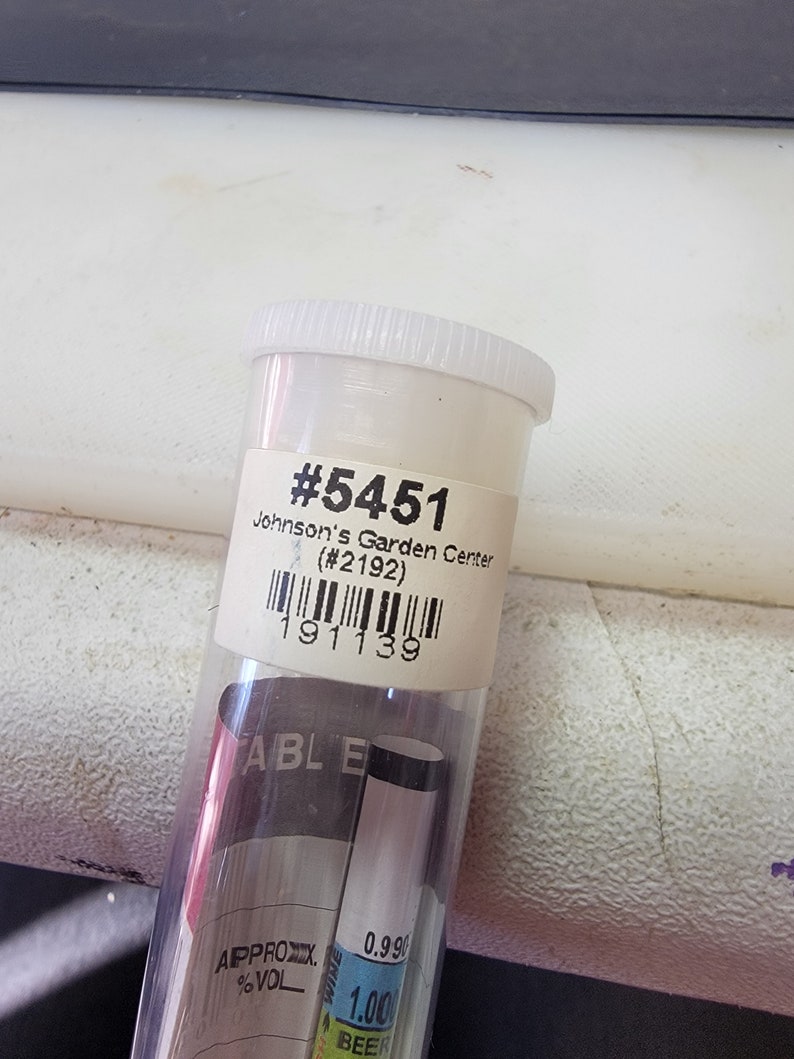 Hydrometer for Wine & Beer Making, Brewing Tool, Homebrew Equipment ...