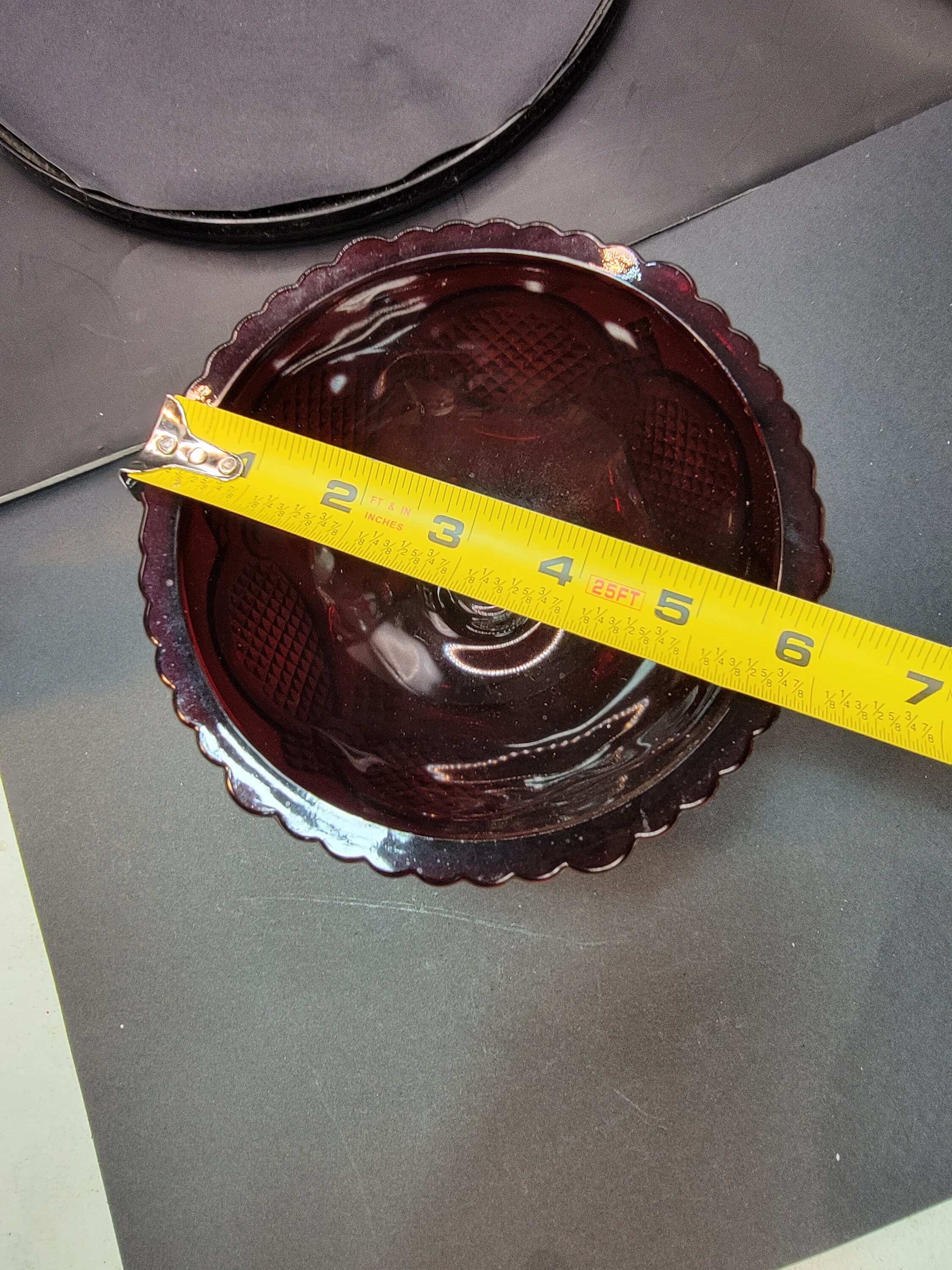 AVON 1876 Cape Cod Collection, Ruby Red, Candy Bowl, Original Box, 1980 ...