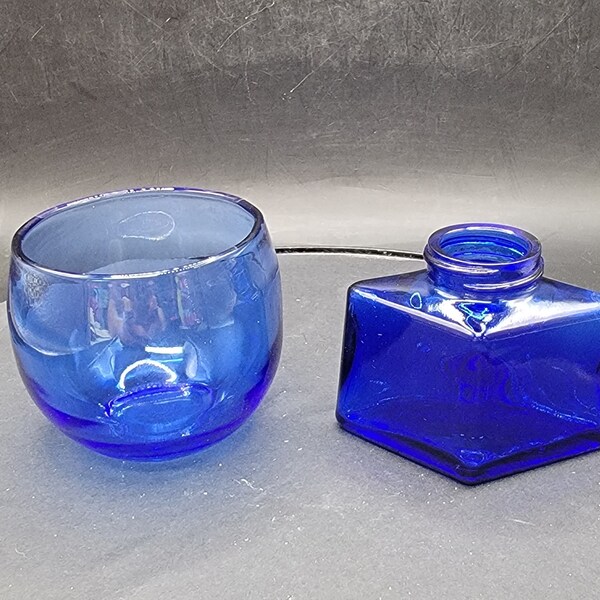 Cobalt Blue Inkwell - Etsy