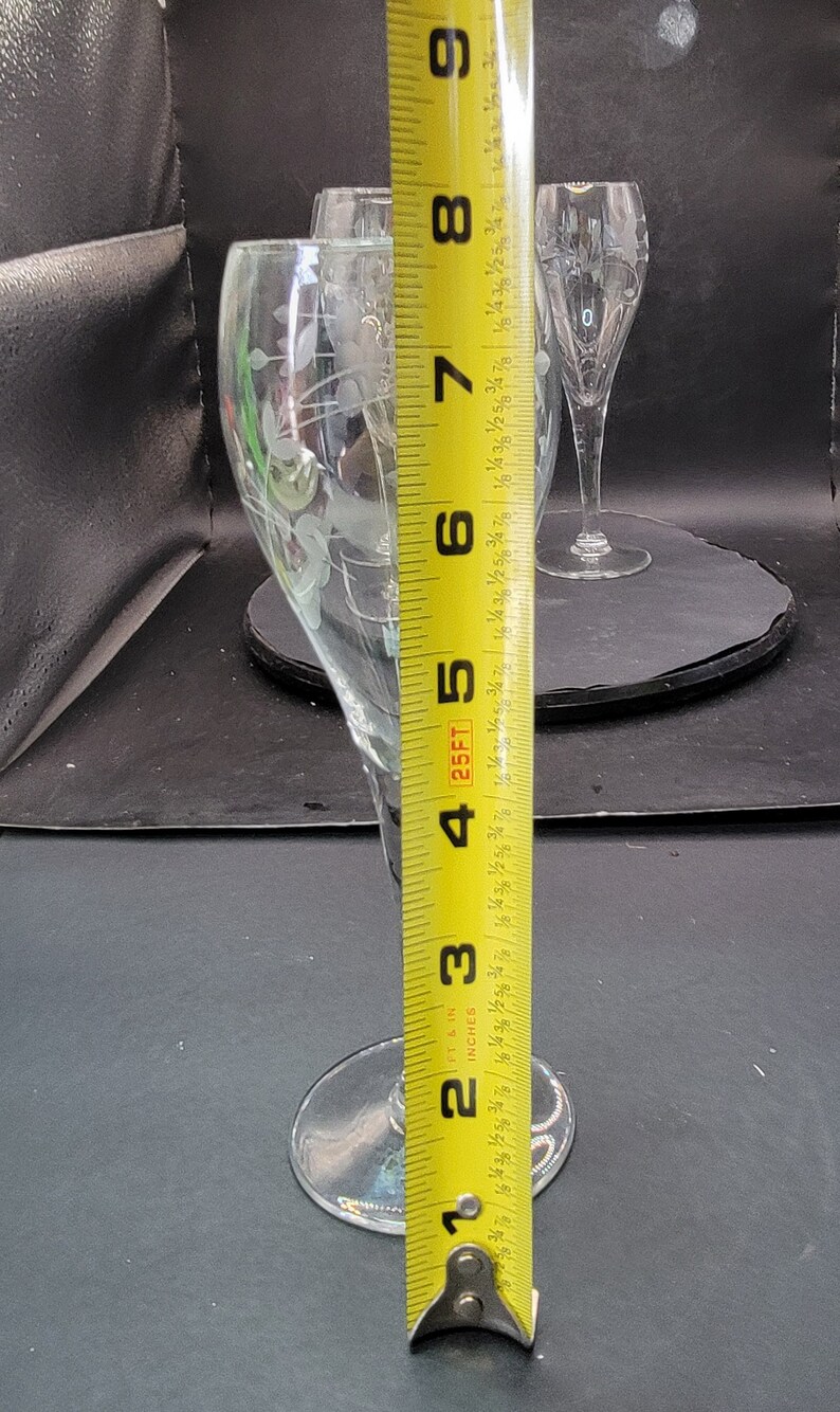 Princess House, Heritage Pattern, Champagne Tulip Glass Set, 7 Set of 4 ...