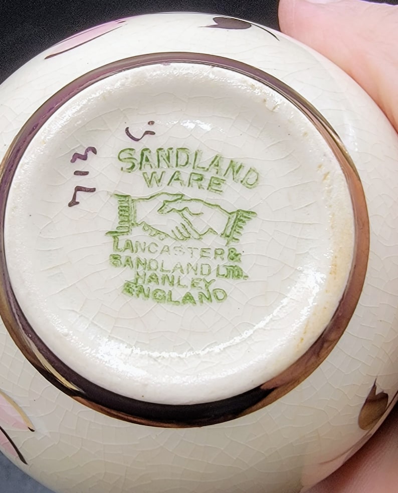 Lancaster Sandland England English Ware Hanley Sugar Bowl and - Etsy