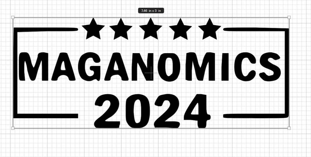 White Maganomics Sticker - Etsy