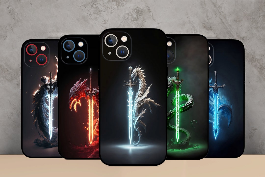 IPhone Monster Angel Sword Art Phone Case Fit for iPhone 16/15 Magsafe ...