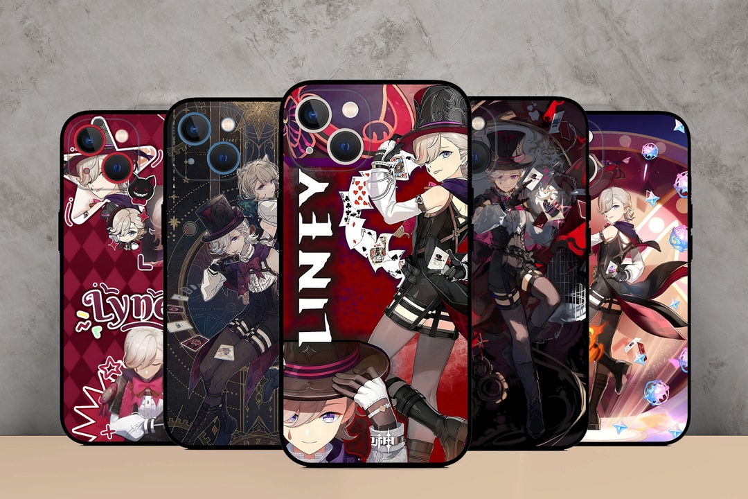 Genshin Impact Liney Phone Case Fit for iPhone 15/14 Magsafe S24 Ultra ...