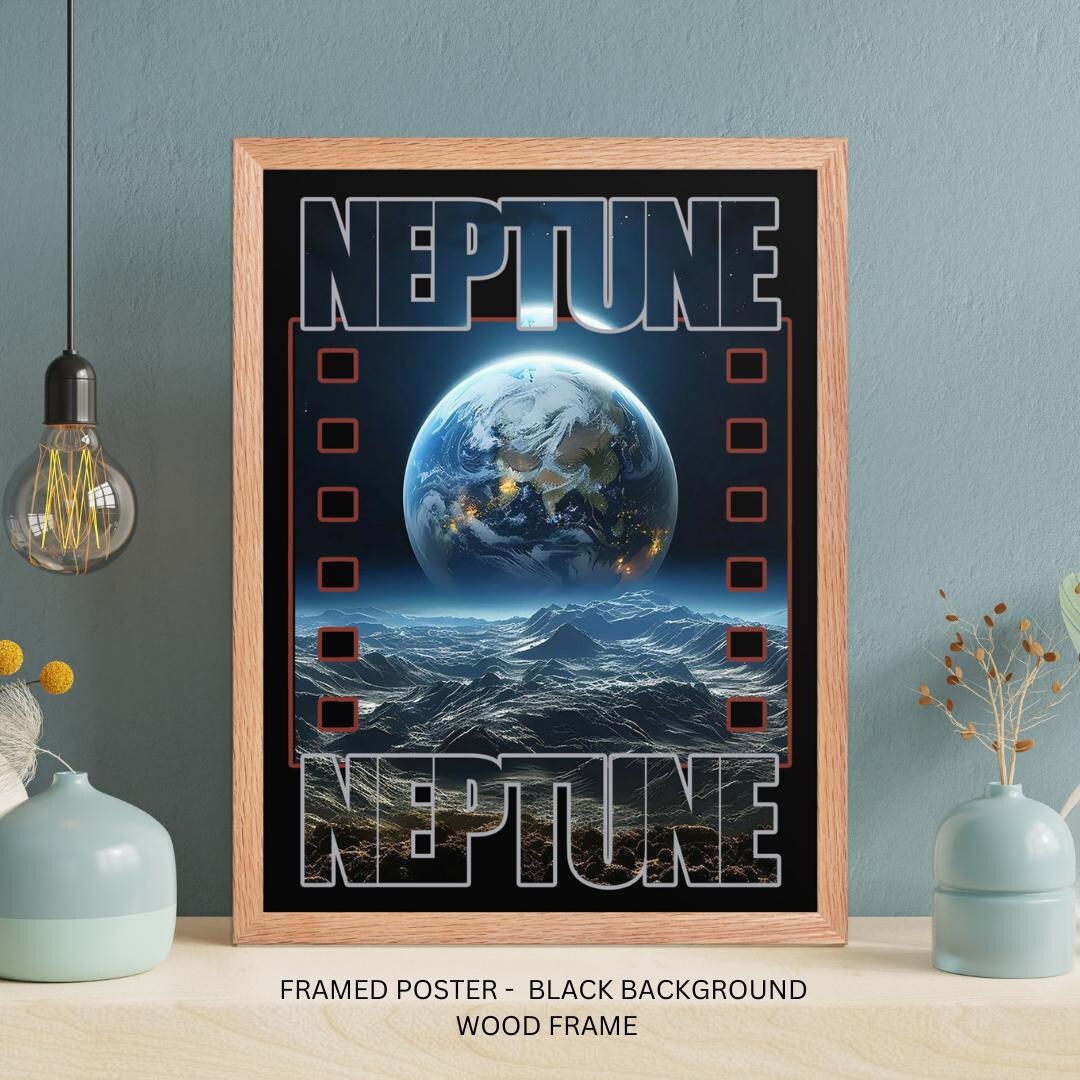 Neptune Rising Poster - Premium Framed Art, Museum-quality Print for ...