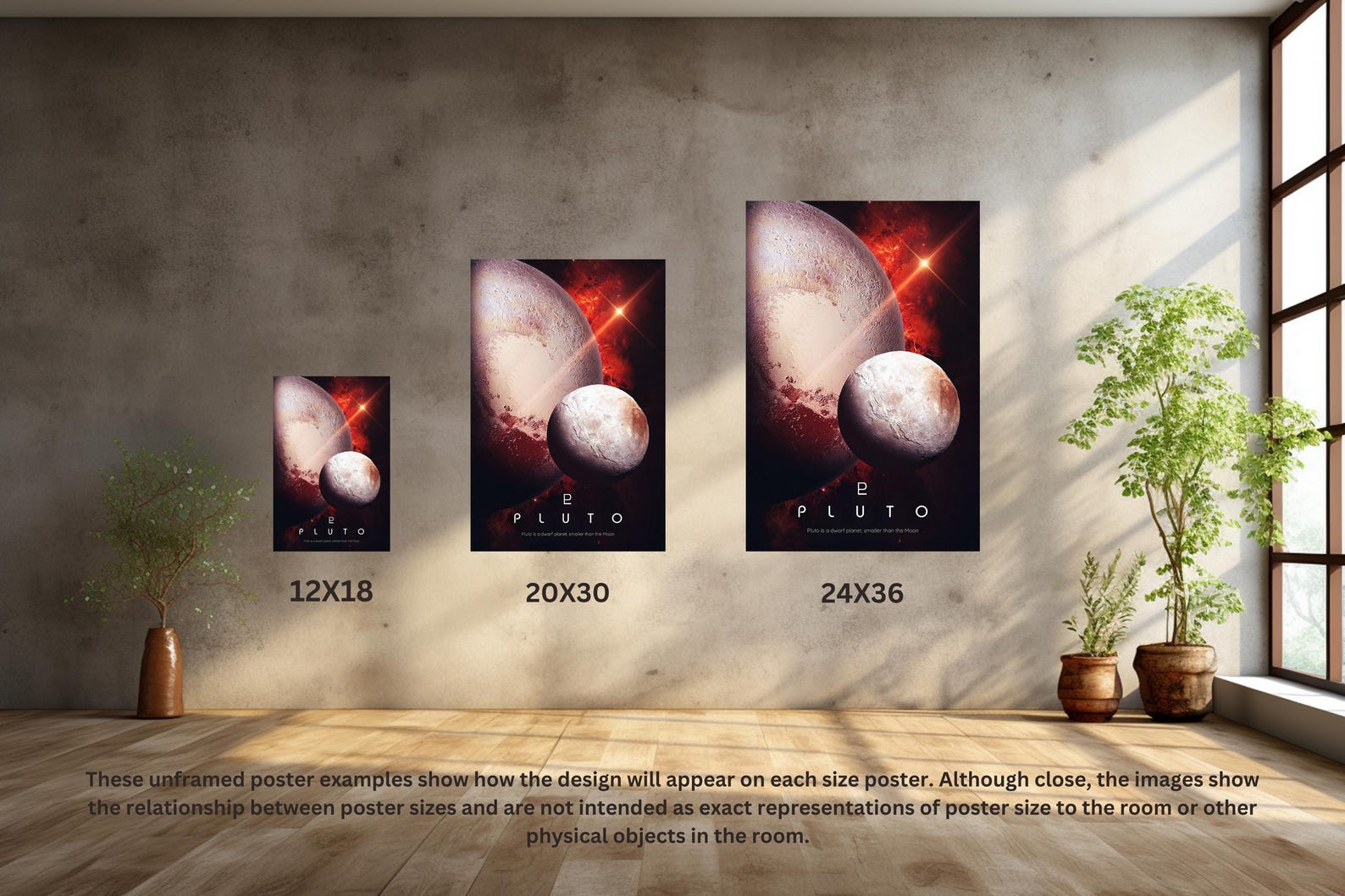 Pluto Poster: NASA Space Exploration Art Print - Etsy