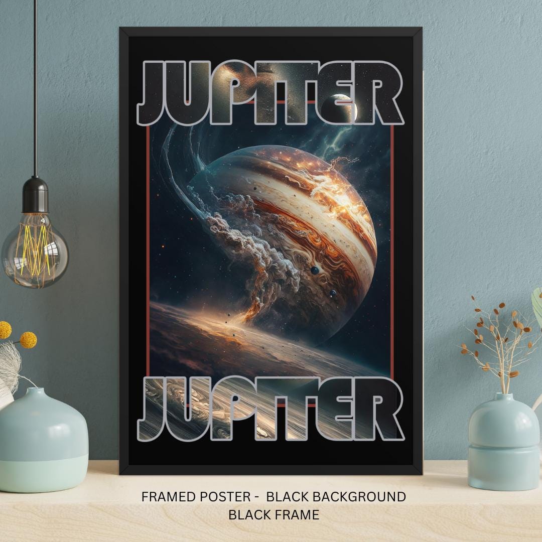 Jupiter Master of Storms Poster - Premium Framed Art, Museum-quality ...