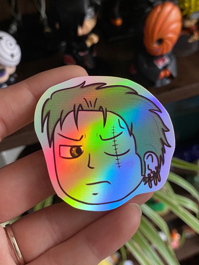 Roronoa Zoro Vinyl Stickers Holographic Stickers One Piece Straw Hats ...