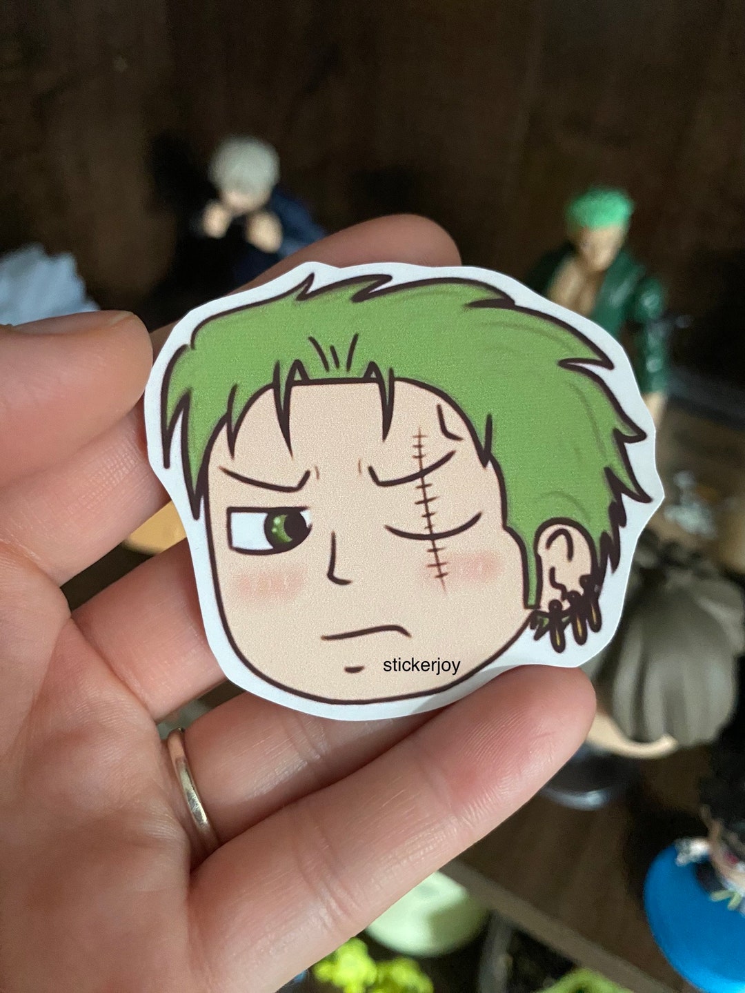 Roronoa Zoro Vinyl Stickers Holographic Stickers One Piece Straw Hats ...