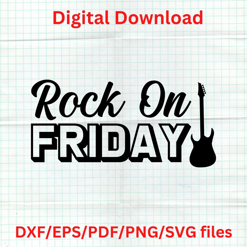 Friday Friday Digital Design Pack Dxf Eps Pdf Png Svg - Etsy