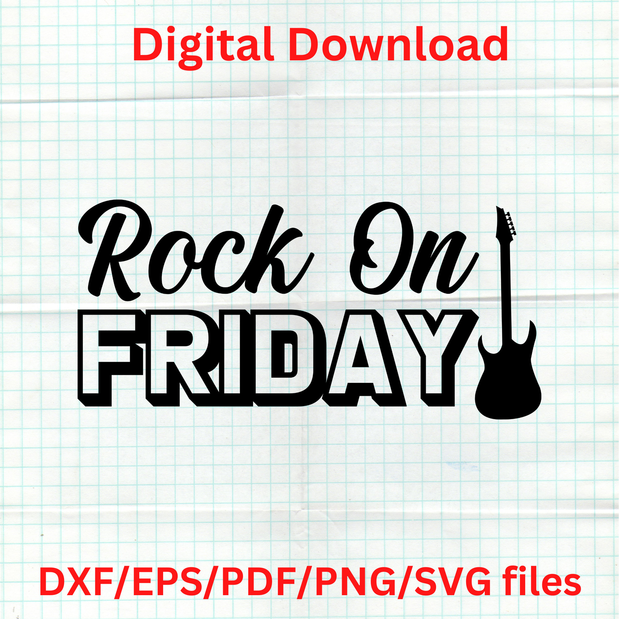 Friday Friday Digital Design Pack Dxf Eps Pdf Png Svg - Etsy