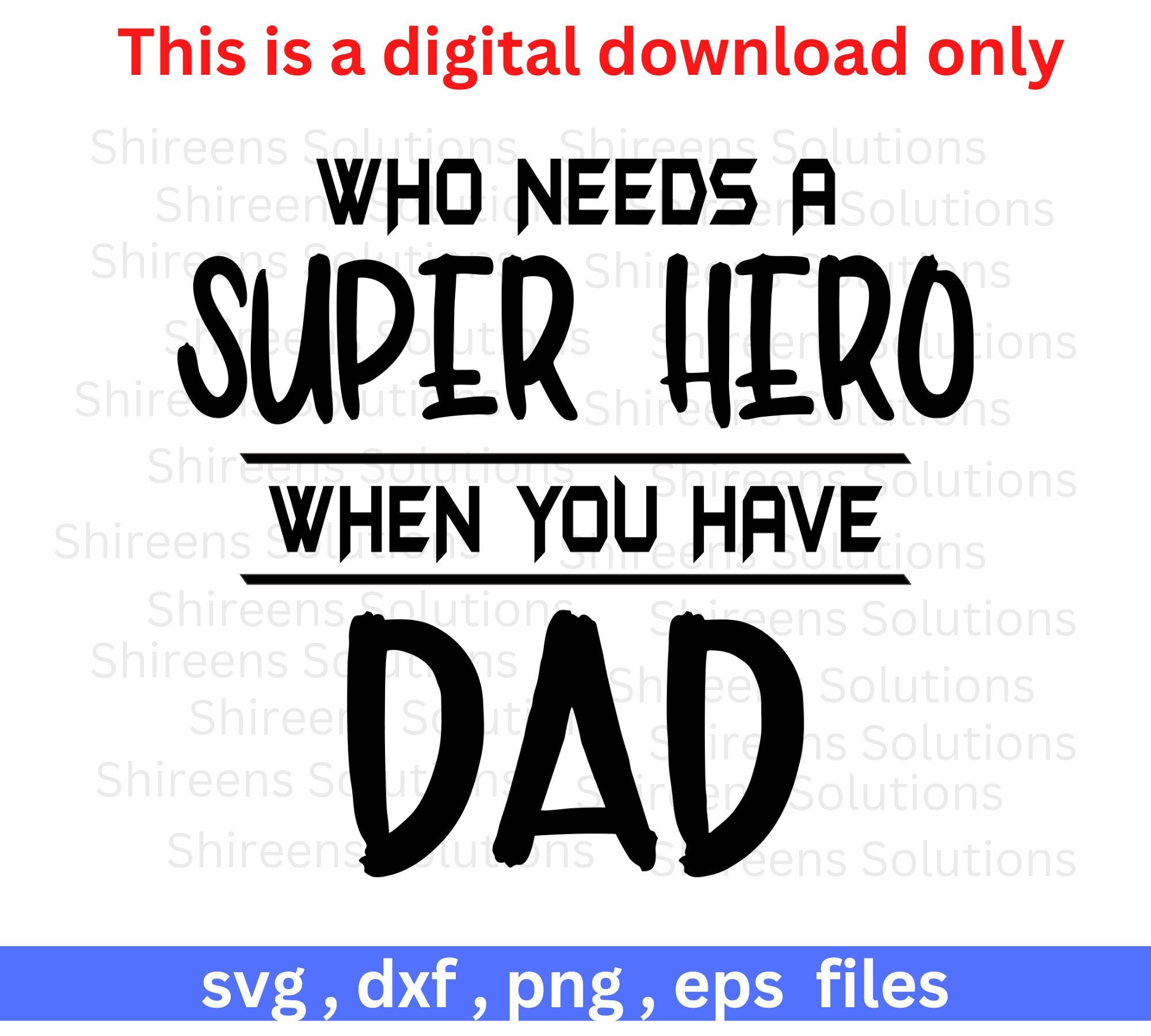 Dad Superhero Svg Fathers Day Cut Files for Cricut Dxf - Etsy