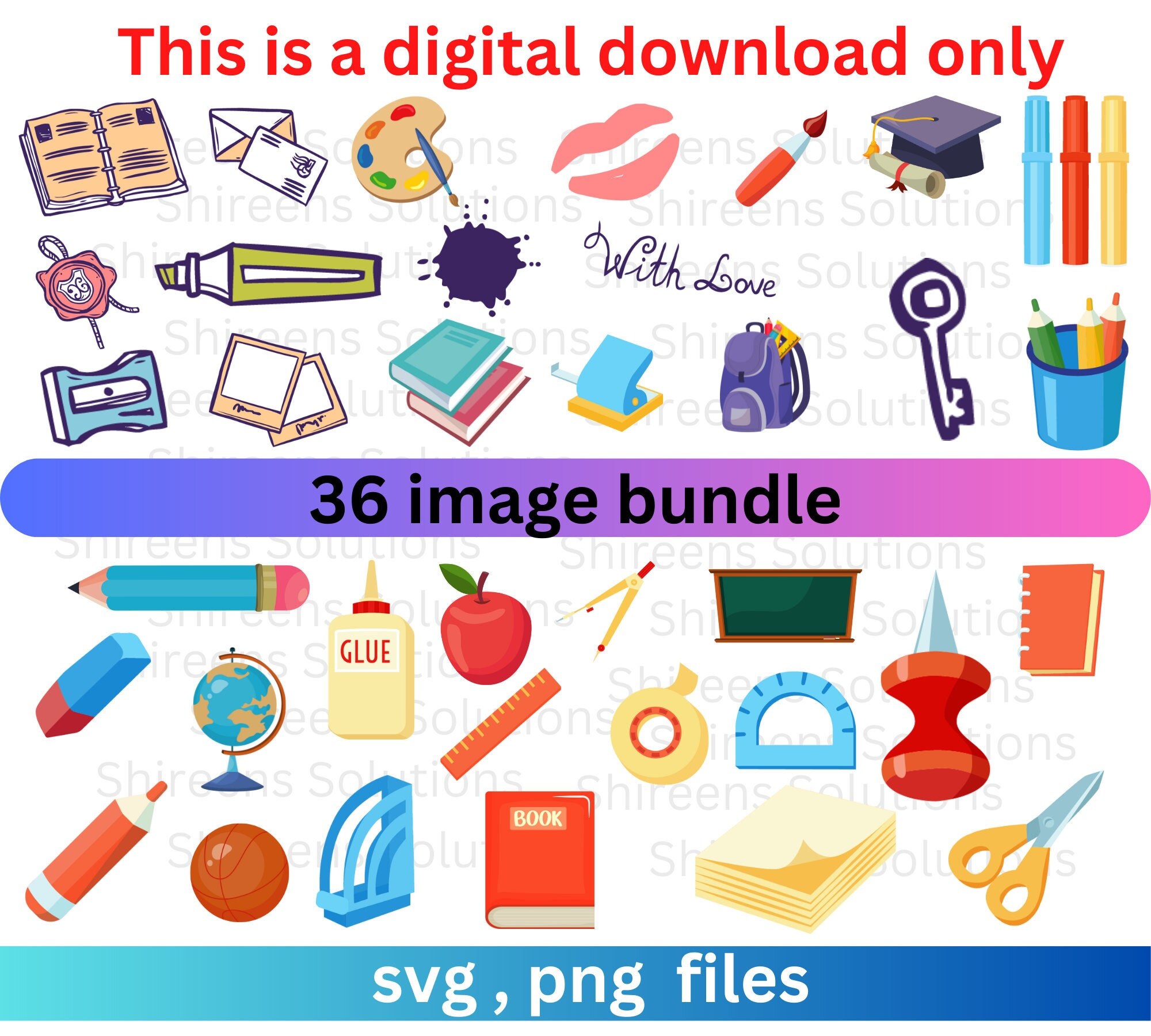 School Svg Bundle, Teacher Clipart, School Png, Ruler Svg, Cut Files ...
