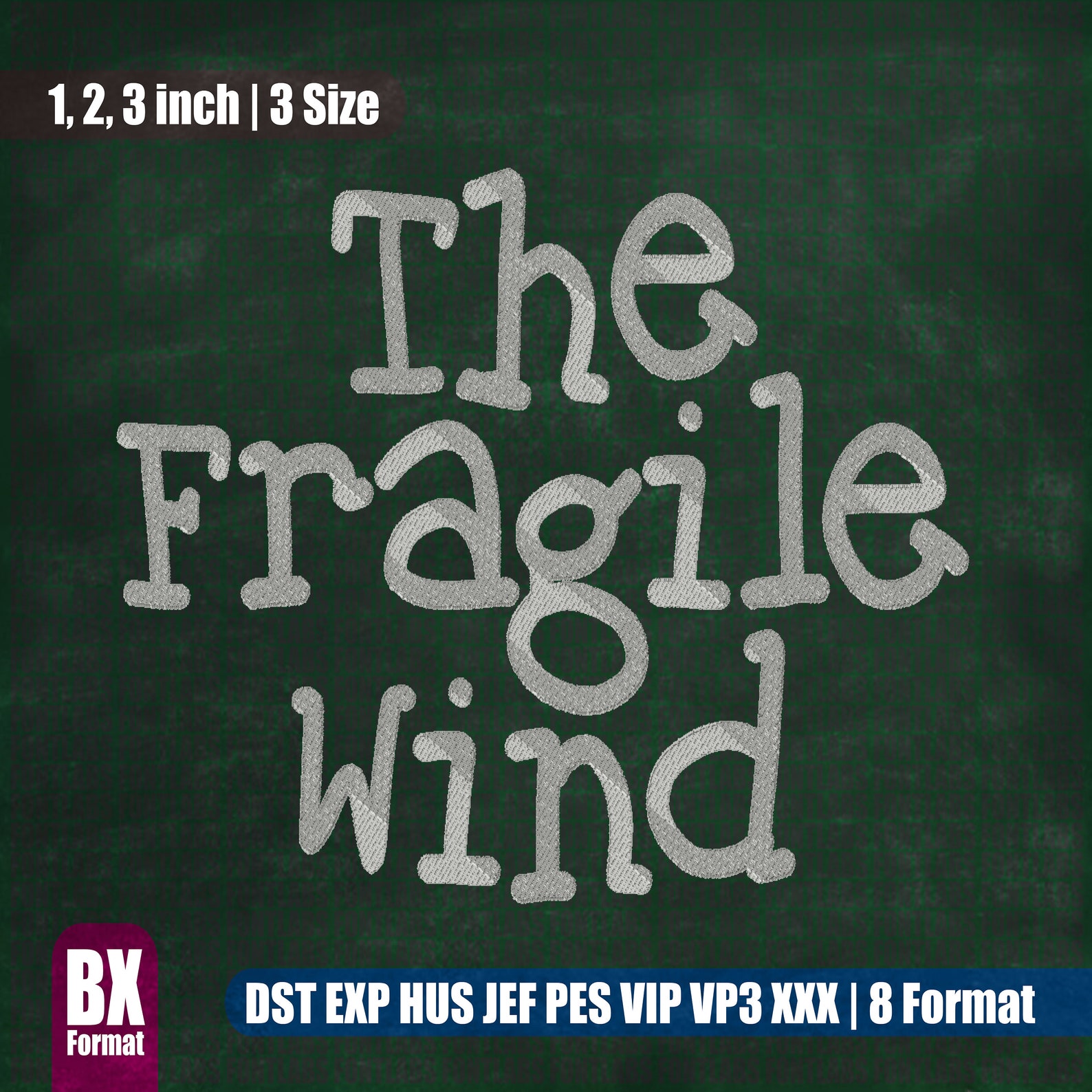 Fragile Wind Embroidery Font, BX Format (digital Download) - Etsy