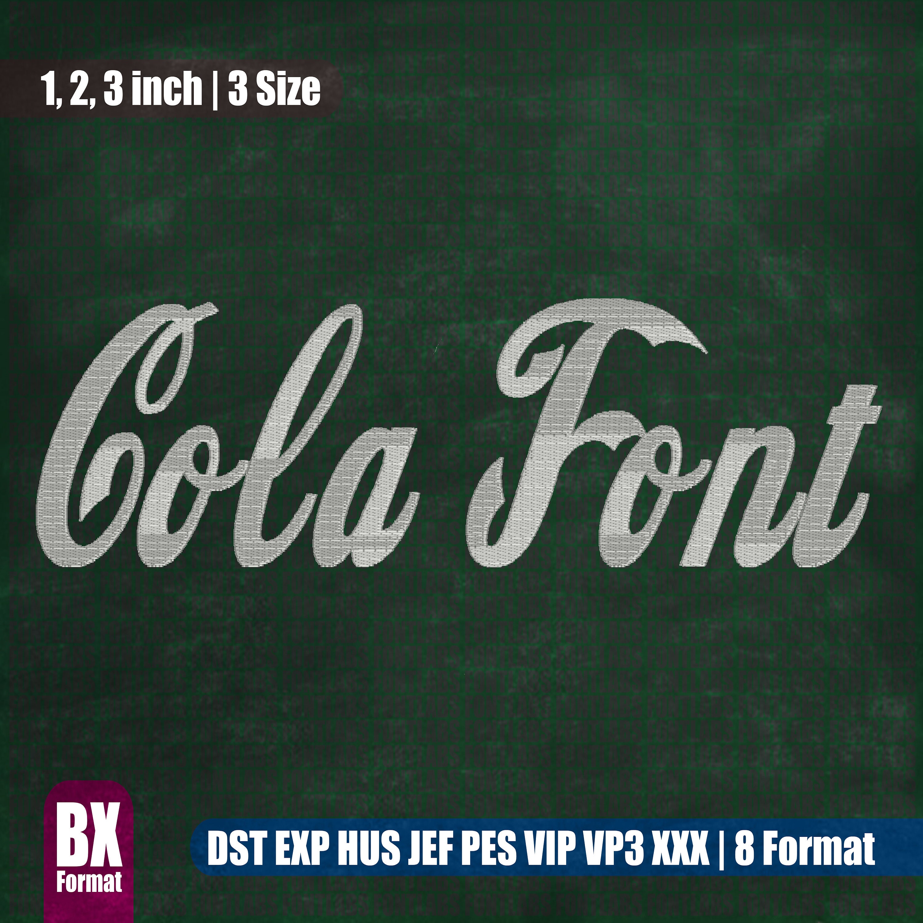 Coca Cola Embroidery Font