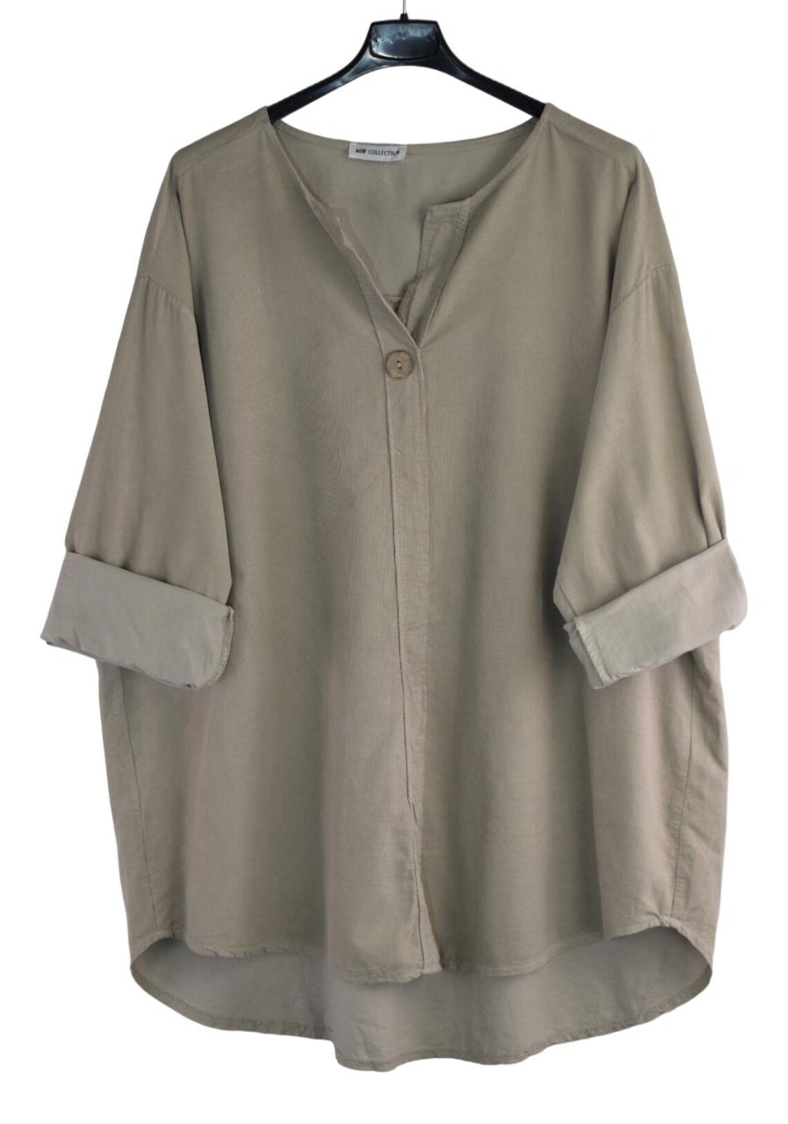 Italian Lagenlook Fine Cord Tunic Top With Button Detail Autumn ...